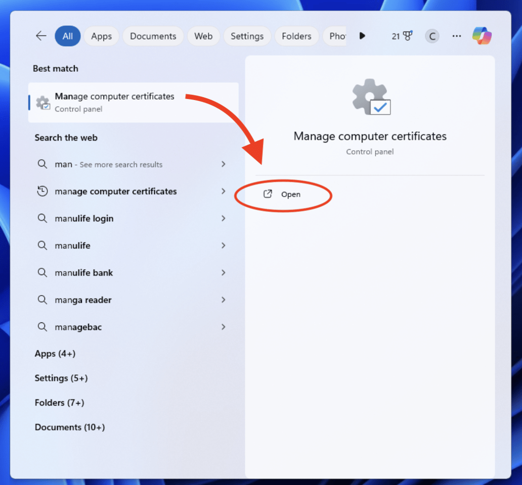 Installing a Self-signed SSL Printer Certificate - Windows